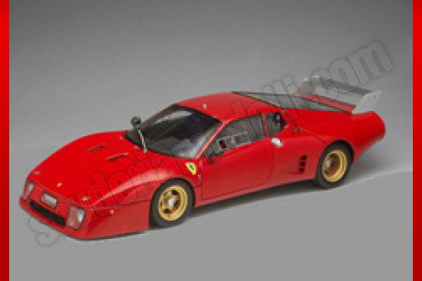 BBR Models 1979 Ferrari Ferrari 512 BB LM - RED GOLD WHEELS - Red