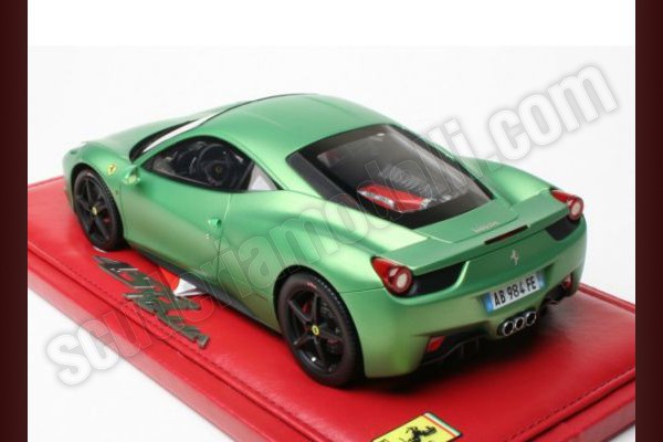 BBR Models 2009 Ferrari Ferrari 458 ITALIA - MATT GREEN - Green Matt