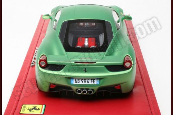 BBR Models 2009 Ferrari Ferrari 458 ITALIA - MATT GREEN - Green Matt