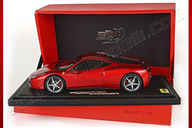 BBR Models 2009 Ferrari Ferrari 458 ITALIA - RED F1 2007 METALLIC - Red ...