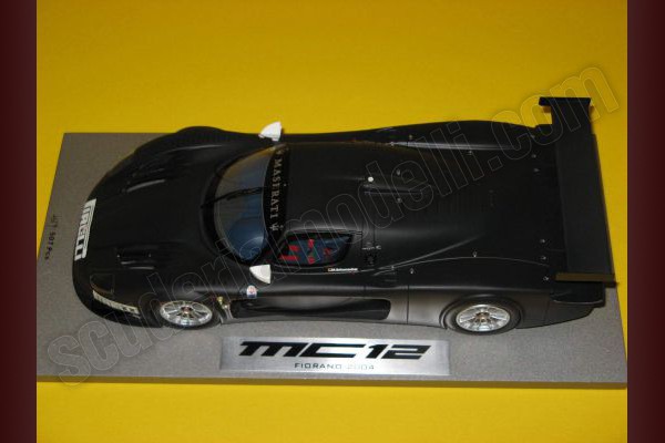 BBR Models 2004 Maserati MASERATI MC12 Test Car Fiorano Black Matt