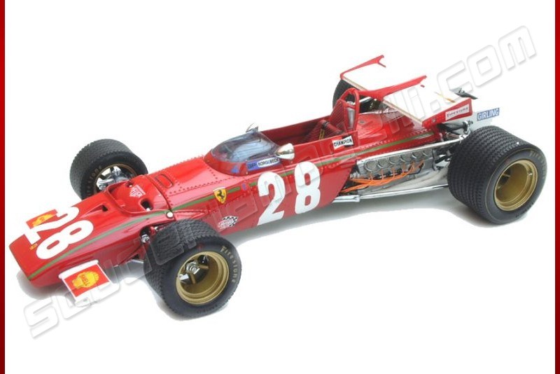 Exoto 1970 Ferrari 1970 - Ferrari 312 B - #28 GP Belgium - Red