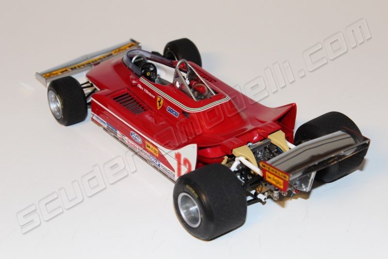 Exoto 1979 Ferrari Ferrari 312 T4 - Gilles Villeneuve #12 - Red / White