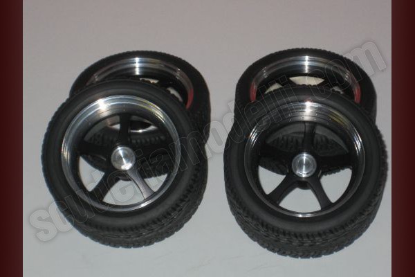 GBM Wheels Aluminum Wheels Type OZ - Pocher - BLACK - Black