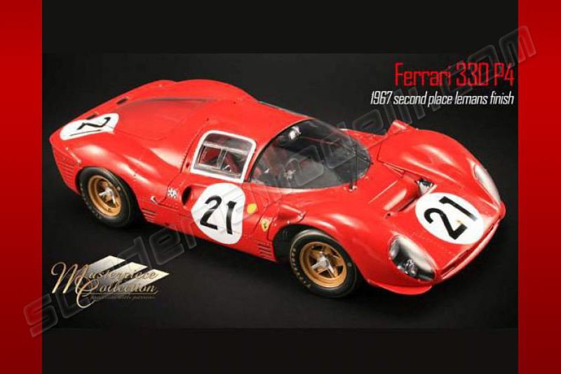 GMP 1967 Ferrari Ferrari 330 P4 Coupé - #21 Le Mans - Red