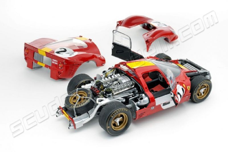 GMP / Kyosho 1967 Ferrari Ferrari 330 P4 Coupé - #24 Le Mans - Red