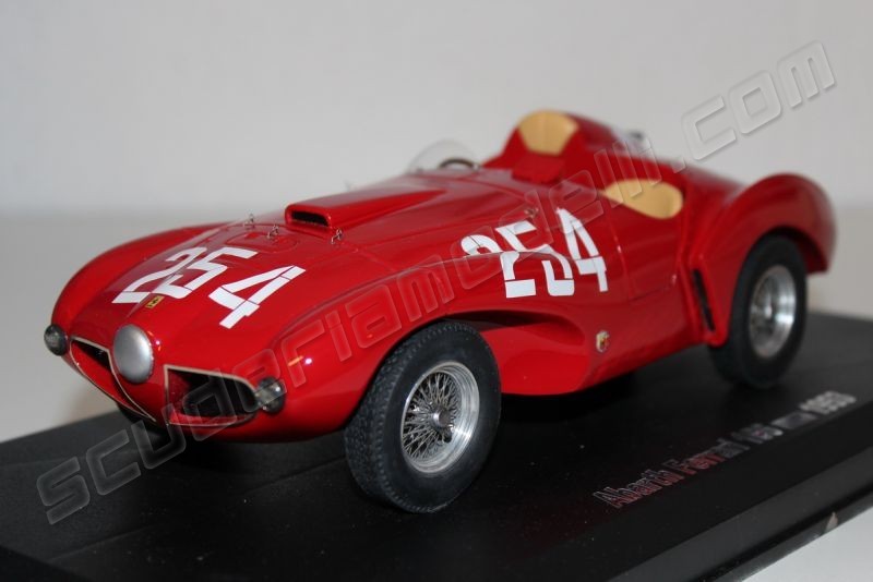 GAG Models 1953 Ferrari Ferrari 166 MM Abarth - Bologna-Raticosa #254 - Red