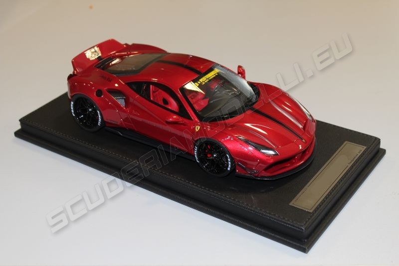 GL Model Ferrari 488 GTB LBW - TRANSPARENT RED - Red Metallic