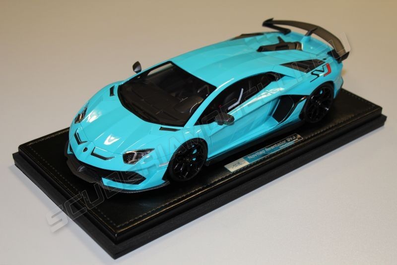 Ivy Models Universal NOVITEC Aventador SVJ - MIAMI BLUE - Red Matt