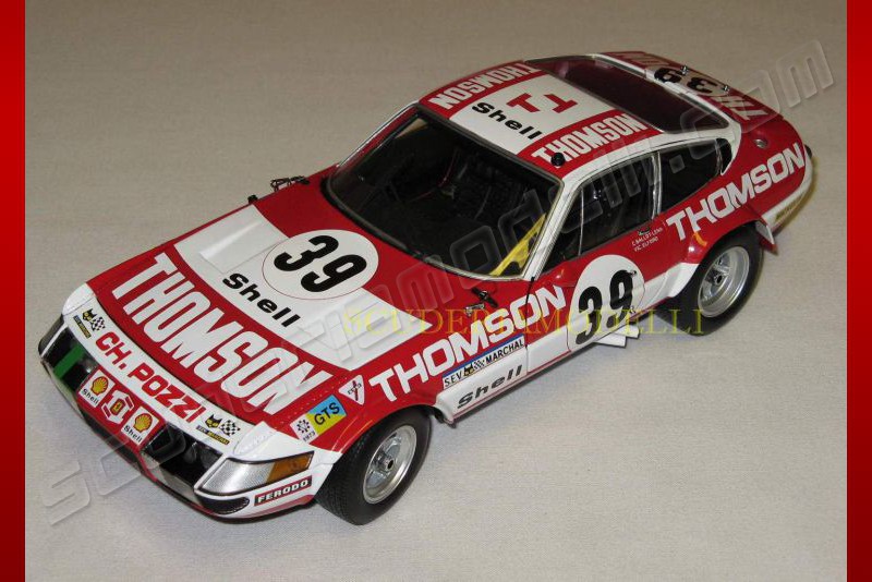 Kyosho 1973 Ferrari Ferrari 365 GTB/4 Daytona - #39 THOMSON - Red / White