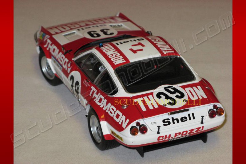 Kyosho 1973 Ferrari Ferrari 365 GTB/4 Daytona - #39 THOMSON - Red / White