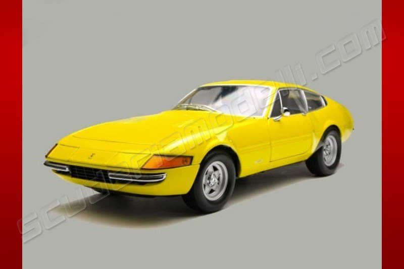 Kyosho 1971 Ferrari Ferrari 365 GTB/4 Daytona Coupe 71 - YELLOW - Yellow