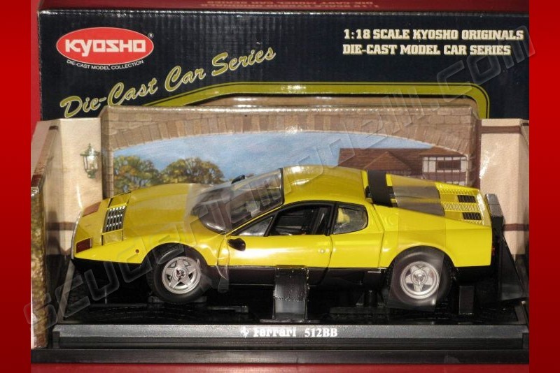 Kyosho 1976 Ferrari Ferrari 512 BB - YELLOW - Yellow