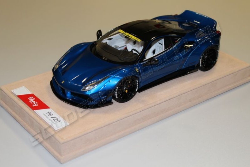 LB Works Ferrari Ferrari 488 GTB Liberty Walk - BLUE TRANSPARENT - Blue ...