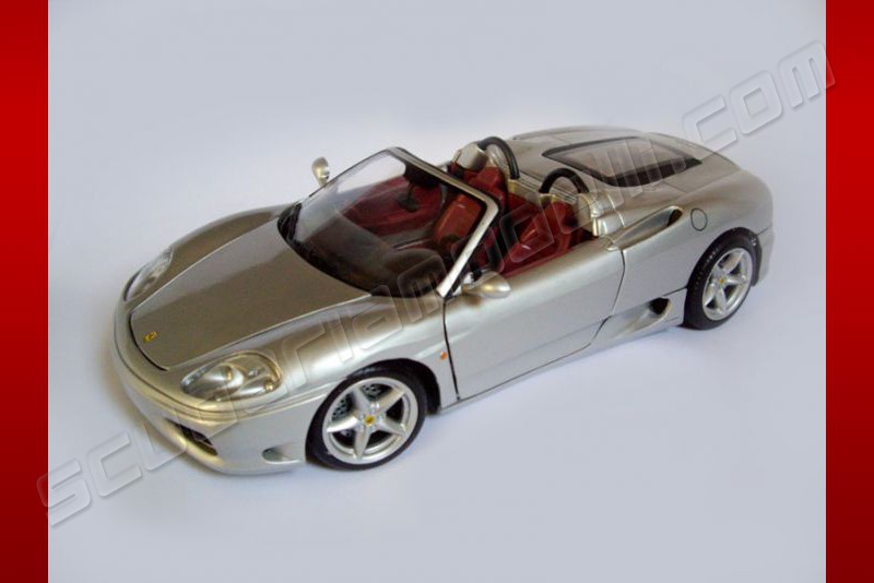 Mattel / Hot Wheels 2001 Ferrari Ferrari 360 Modena Spider - SILVER ...