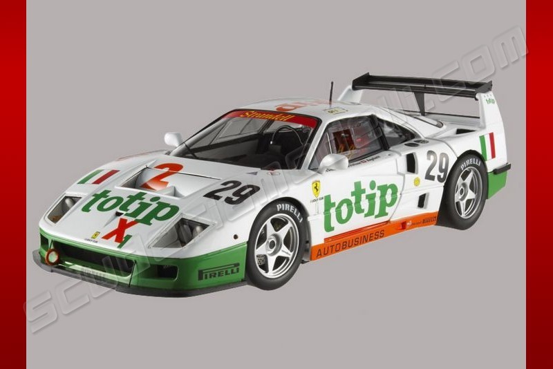 Mattel / Hot Wheels 1994 Ferrari Ferrari F40 LM - #29 TOTIP - White