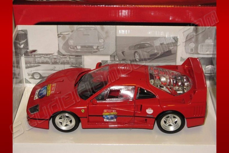 Mattel / Hot Wheels 1987 Ferrari Ferrari F40 - RED - 60th Anniversary - Red