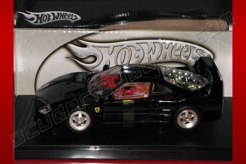 Mattel / Hot Wheels 1987 Ferrari Ferrari F40 - BLACK - Black