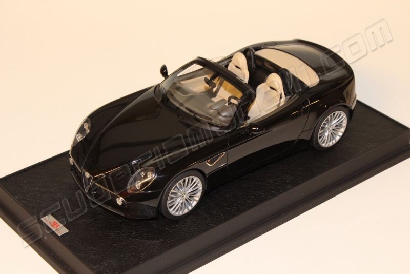 MR Collection 2007 Alfa Romeo Alfa Romeo 8C Spider - BLACK - Black