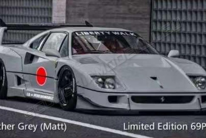 Ivy Models Ferrari # LB Works Ferrari F40 Wide Body - FIGHTER GREY MATT ...